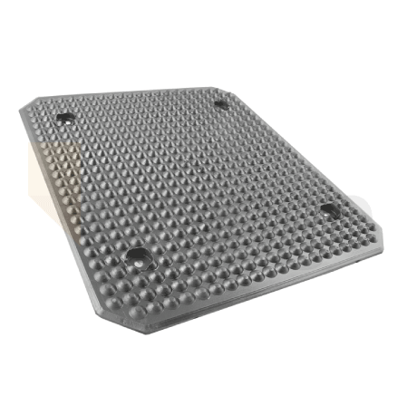 Rubberen mat | 400x350x12 mm | met stalen plaat - Orange Equipment